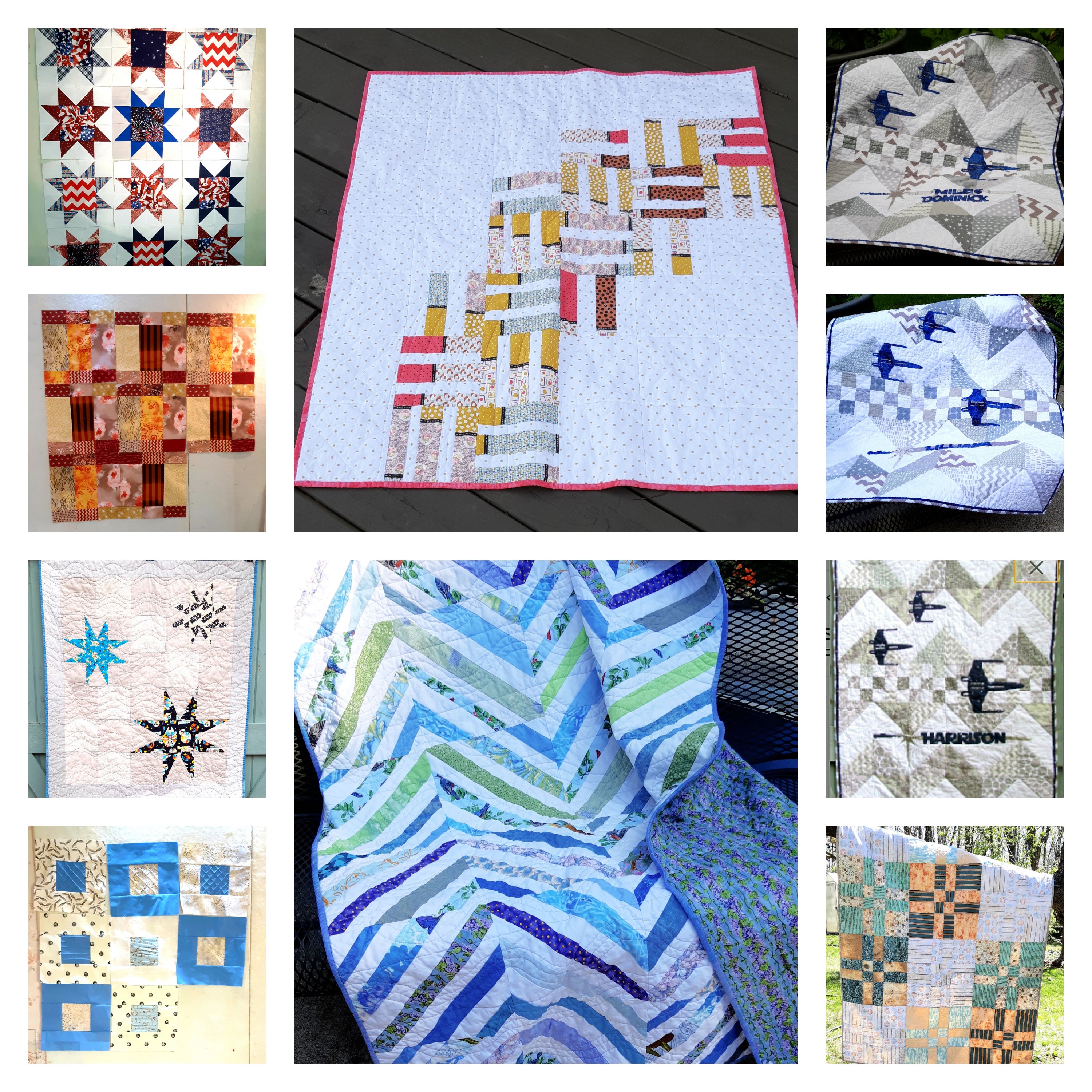 2021 Quilt Collage | Evening in the Garden Quilts